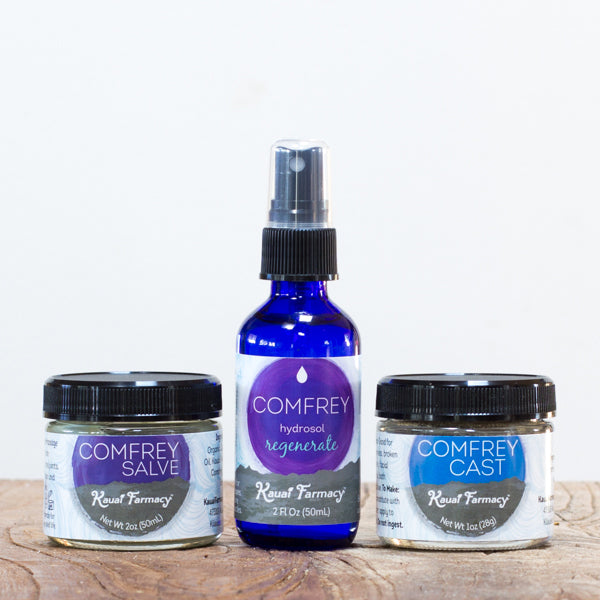 Comfrey: Cast, Salve & Hydrosol - Kauai Farmacy