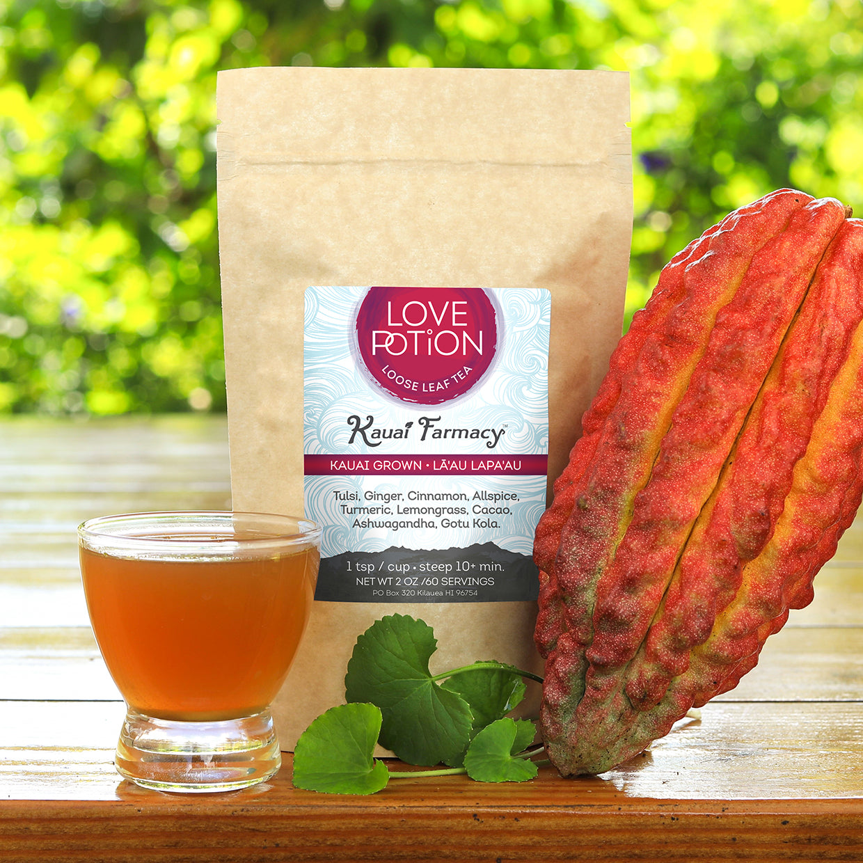 Love Potion Tea - Chai spiced herbal tea with Ashwagandha and Cacao ...