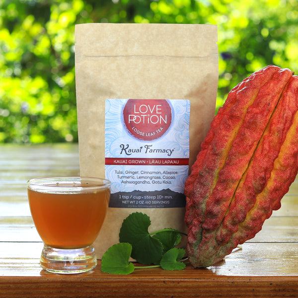 Love Bundle — Herbal Tea, Honey & Serum | Kauai Farmacy