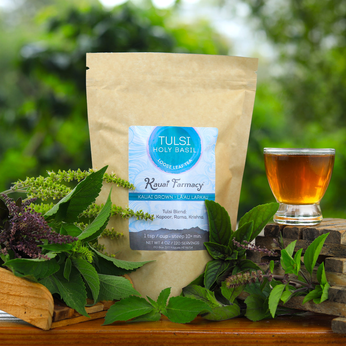 Tulsi Herbal Tea multi variety, fresh, best Hawaii grown Holy Basil ...