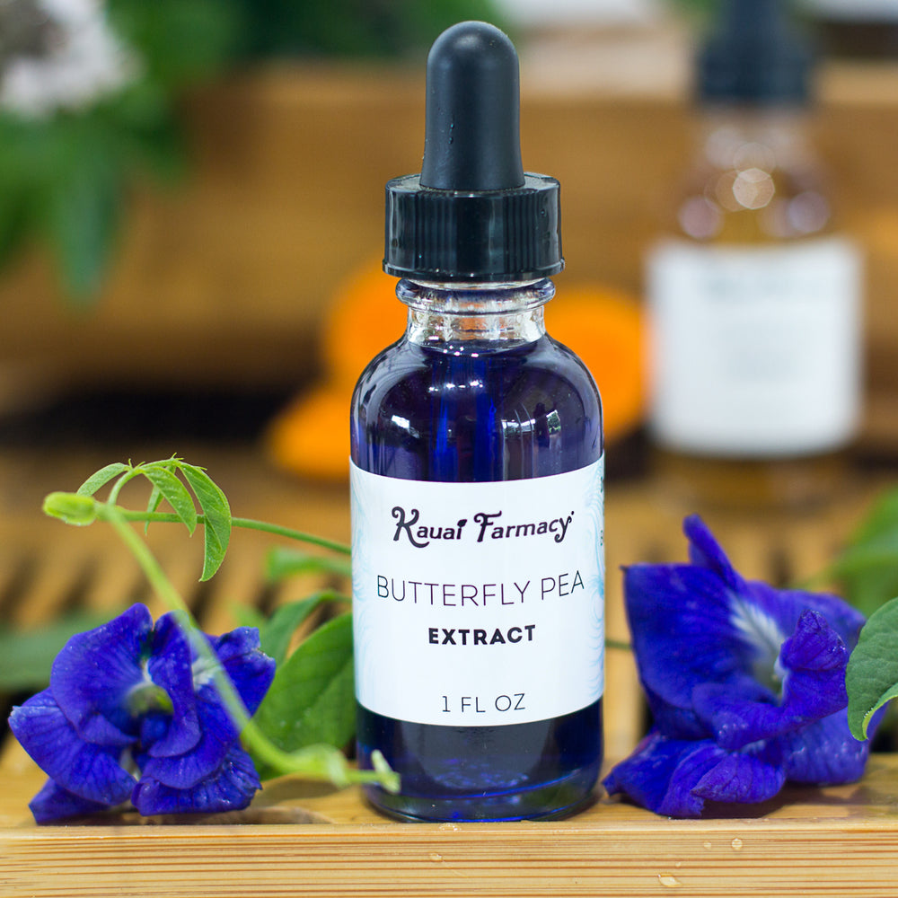 Butterfly Pea Tincture - Organic alcohol extract - Kauai Farmacy
