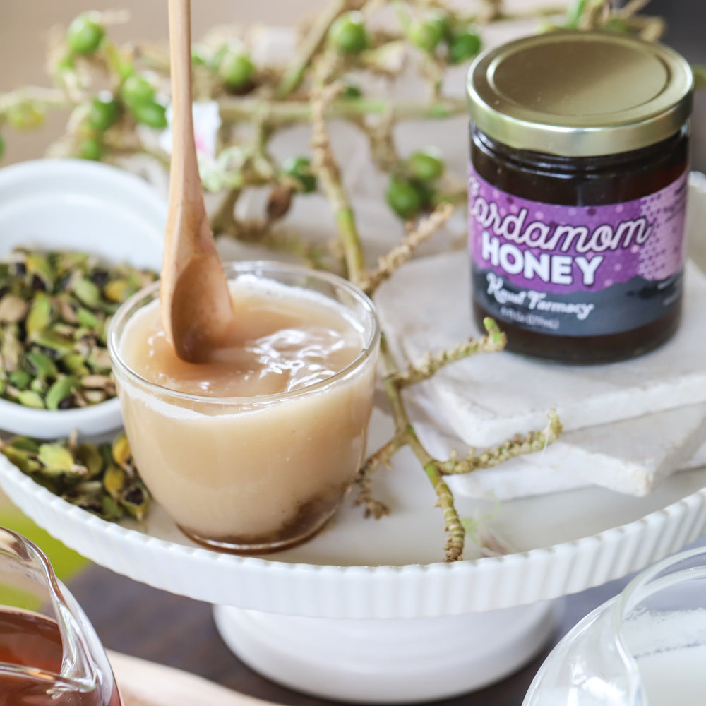 Cardamom Honey - Raw Honey infused with our Cardamom seeds - Kauai Farmacy