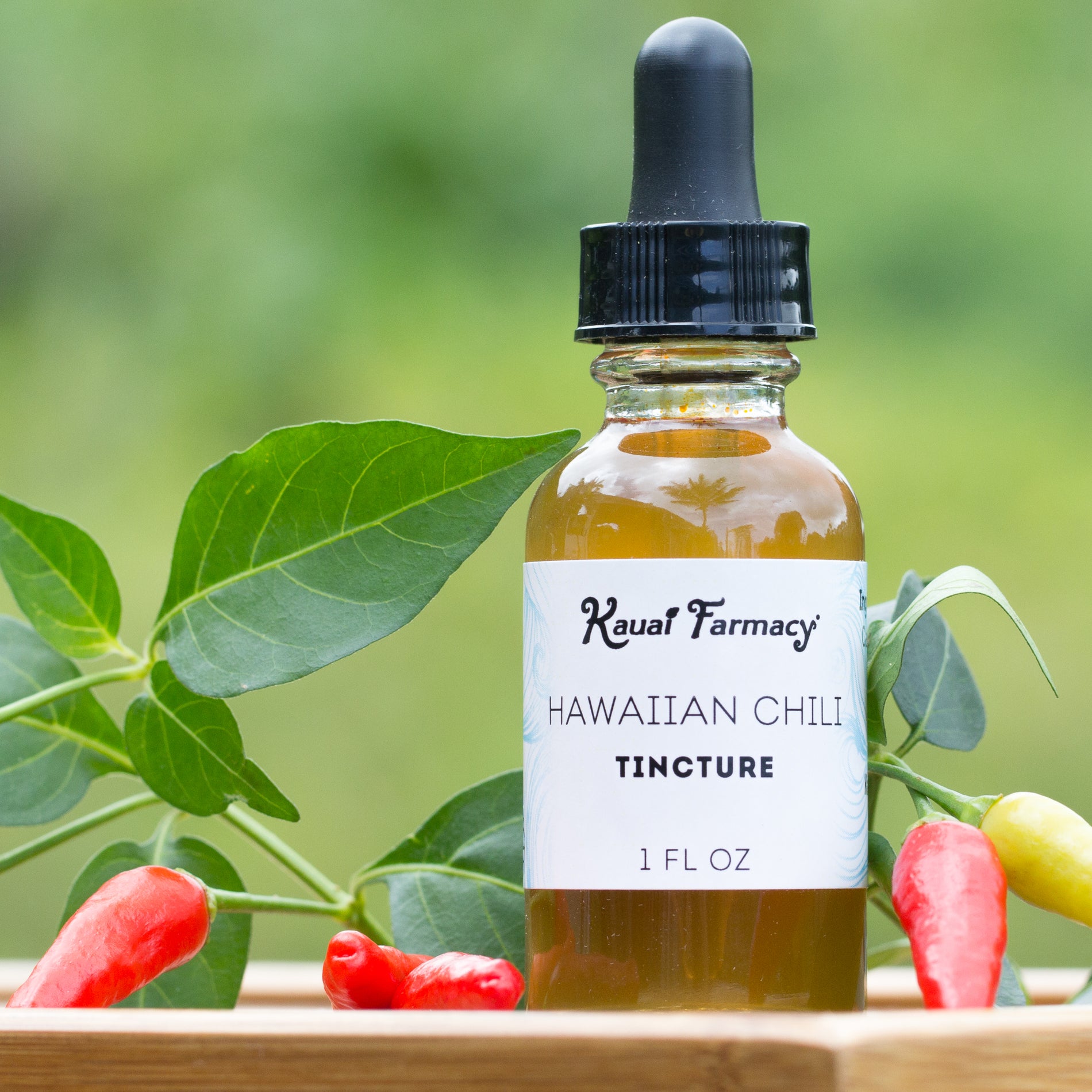Hawaiian Chili Pepper Tincture - Organic alcohol extract - Kauai Farmacy