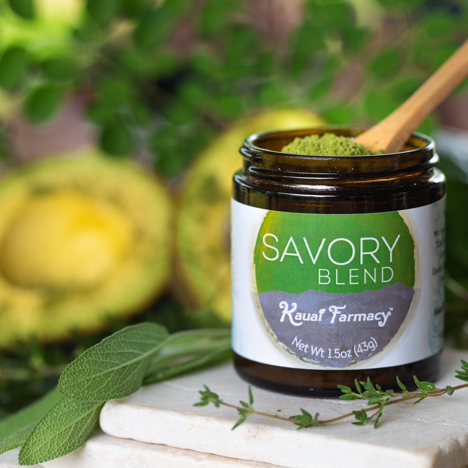 Savory Blend Fresh Spice, raw, Hawaii grown on artisanal boutique farm ...